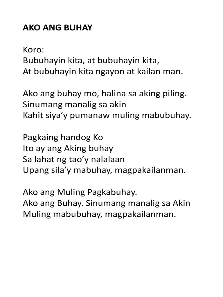 FINAL Songs Lyrics | PDF