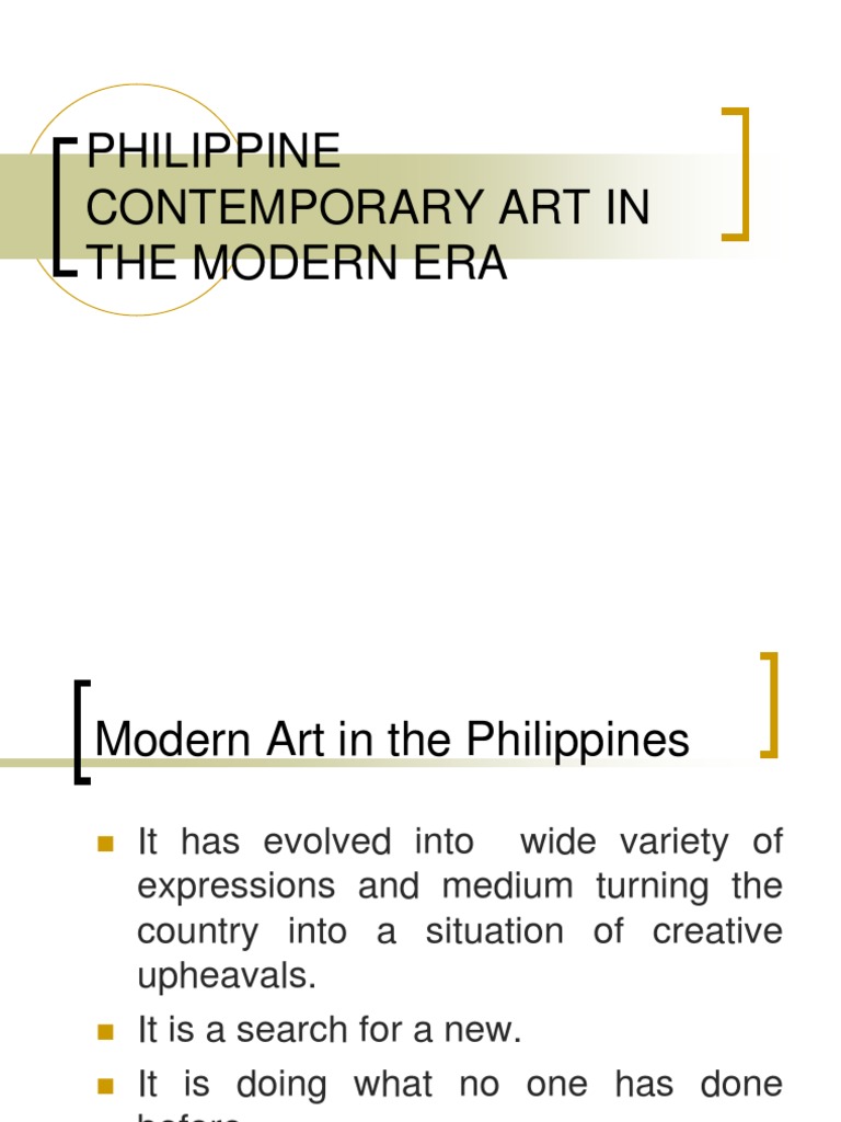 Philippine Contemporary Art in The Modern Era | Download Free PDF ...
