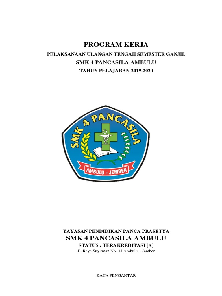 Program Kerja Uts Ganjil | PDF