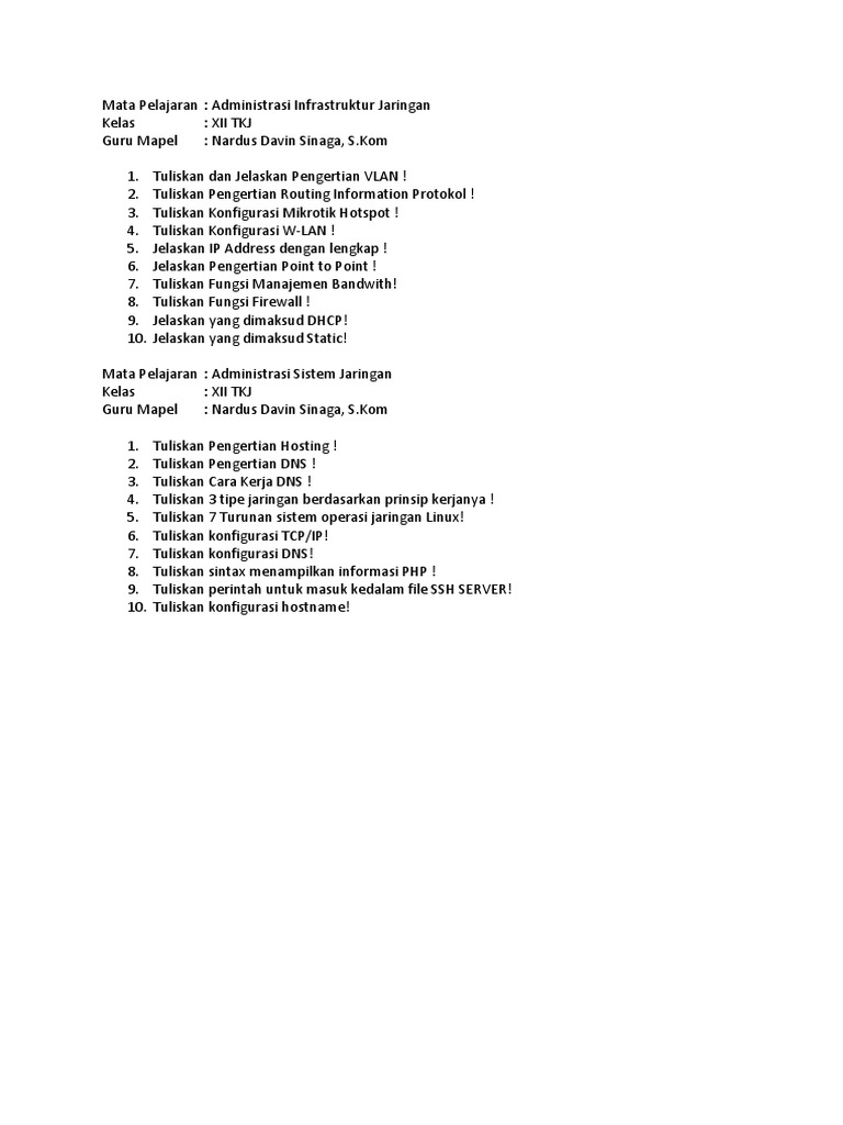 Soal Essay AIJ Dan ASJ | PDF | Komputer | Teknologi & Rekayasa
