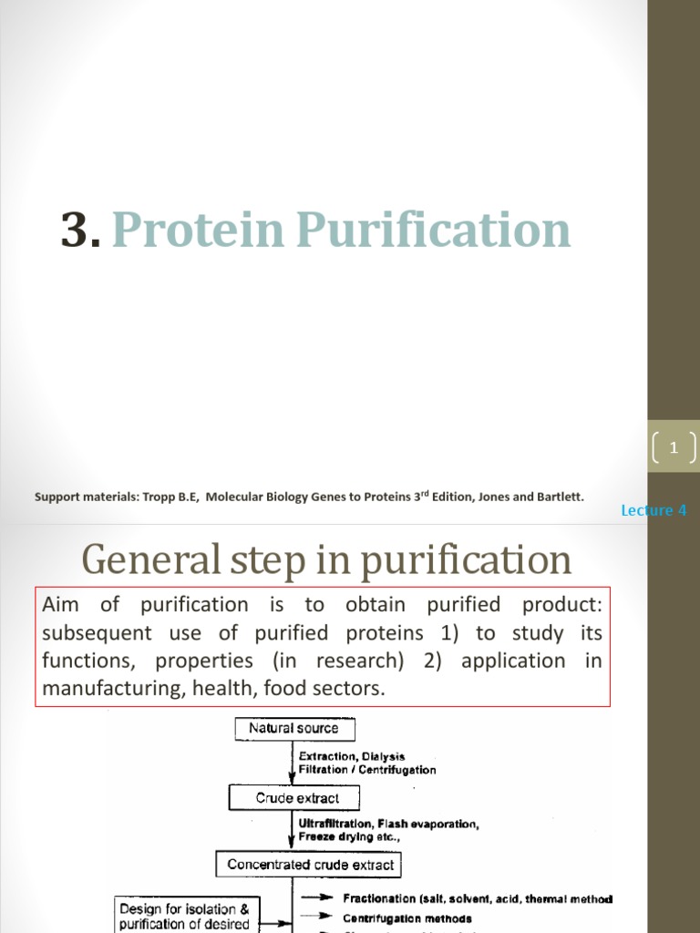 Chapter 4 Protein Purification | PDF | Gel Electrophoresis ...