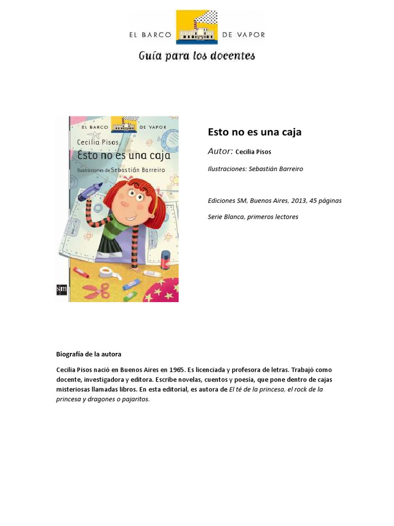 Esto No Es Una Caja GUIA | PDF | Viaje en el tiempo | Publicación