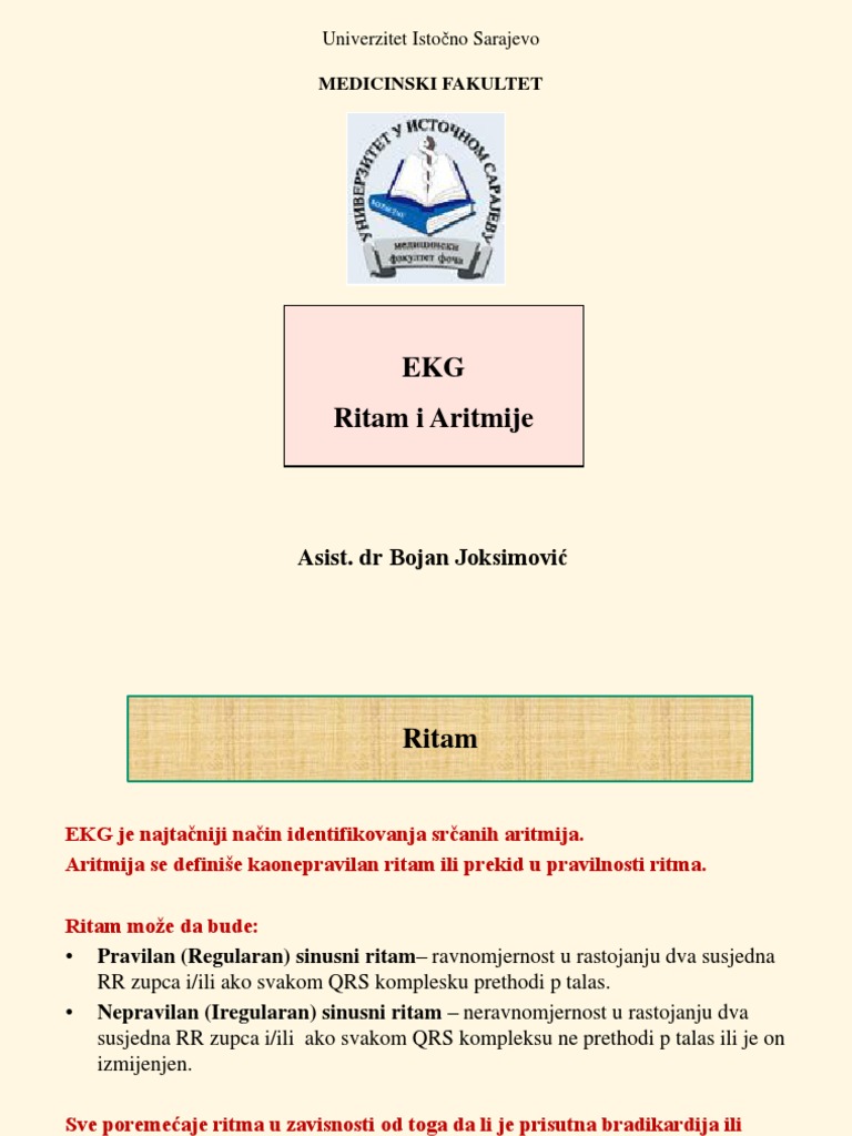 EKG 3 - Ritam I Aritmije | PDF