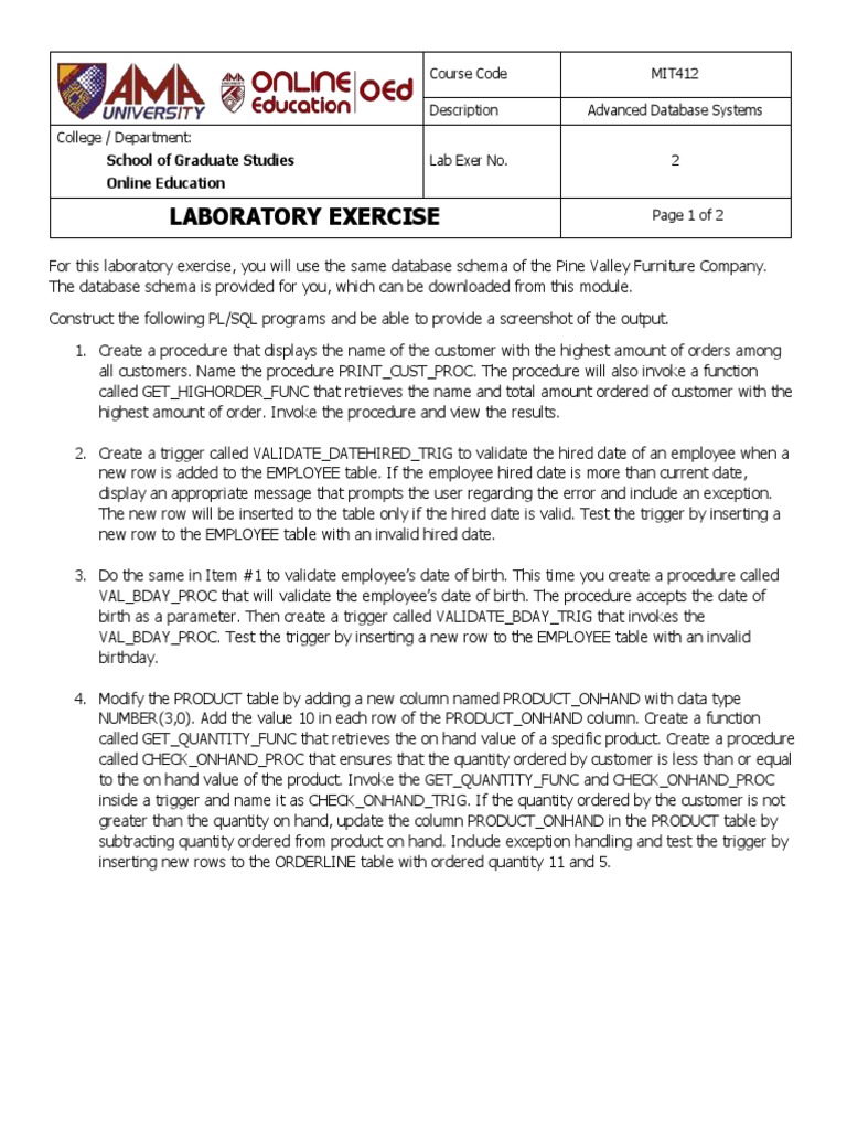Module002 LaboratoryExercise002 | PDF | Databases | Data Management