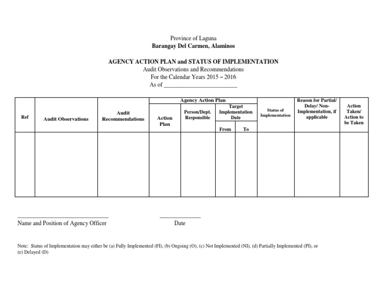 02-Agency Action Plan | PDF | Business | Finance & Money Management