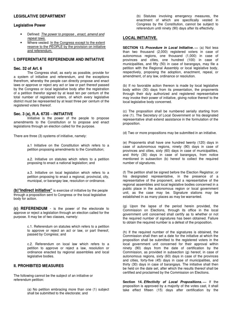 Repeal Laws.: Legislative Department Legislative Power | Download Free ...