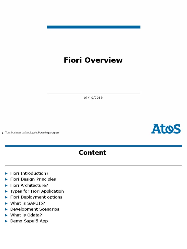 Sap Fiori Overview | PDF | Business