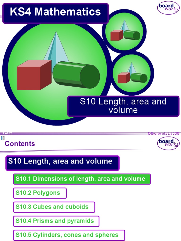 Length Area Volume | PDF | Area | Volume