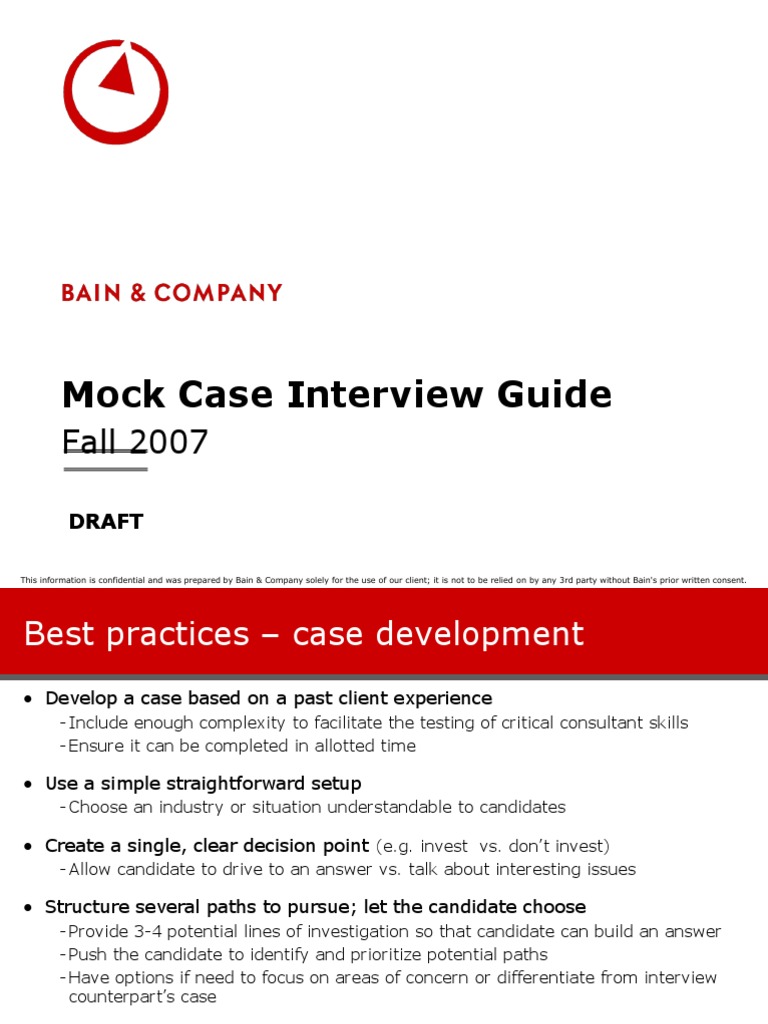 Bain - Mock Case Interview | PDF | Sugar Substitute | Beverages