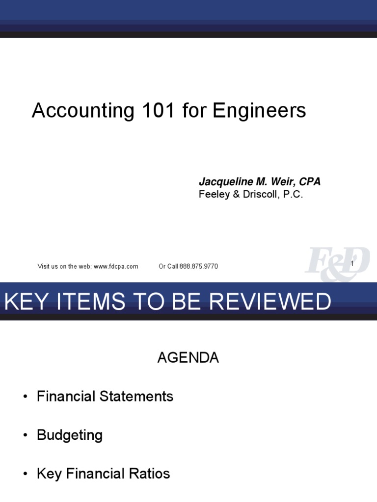 Accounting 101 For Engineers | PDF | Balance Sheet | Revenue