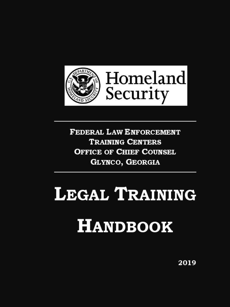 FLETC Legal Training Handbook 2019 | PDF | United States Code ...