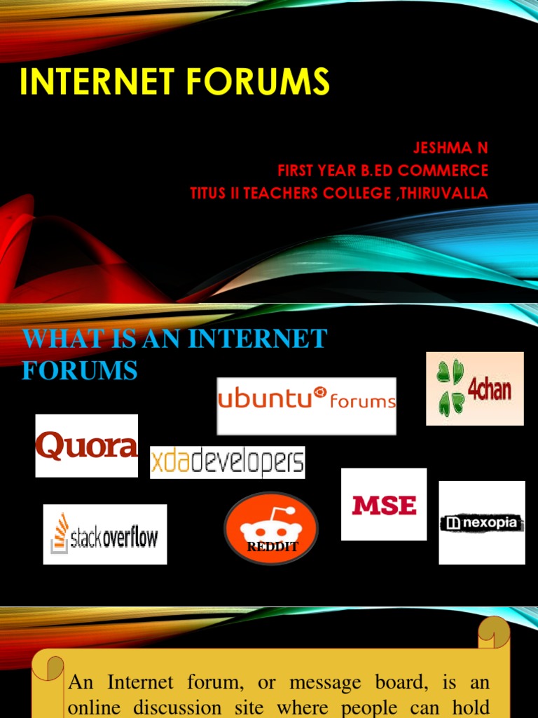 On Internet Forums | PDF