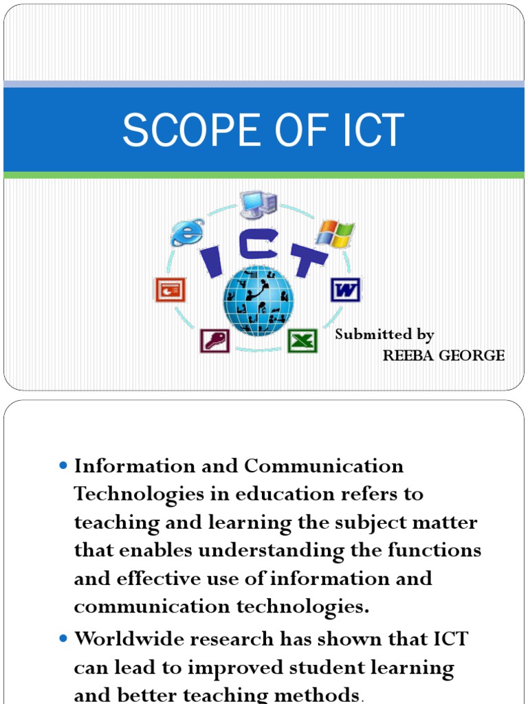 Scope of Ict | PDF