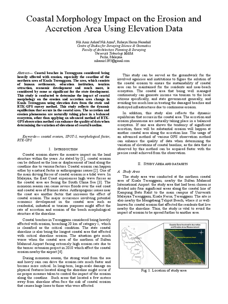 Determining the Impact of Coastal Morphology on Erosion and Accretion ...