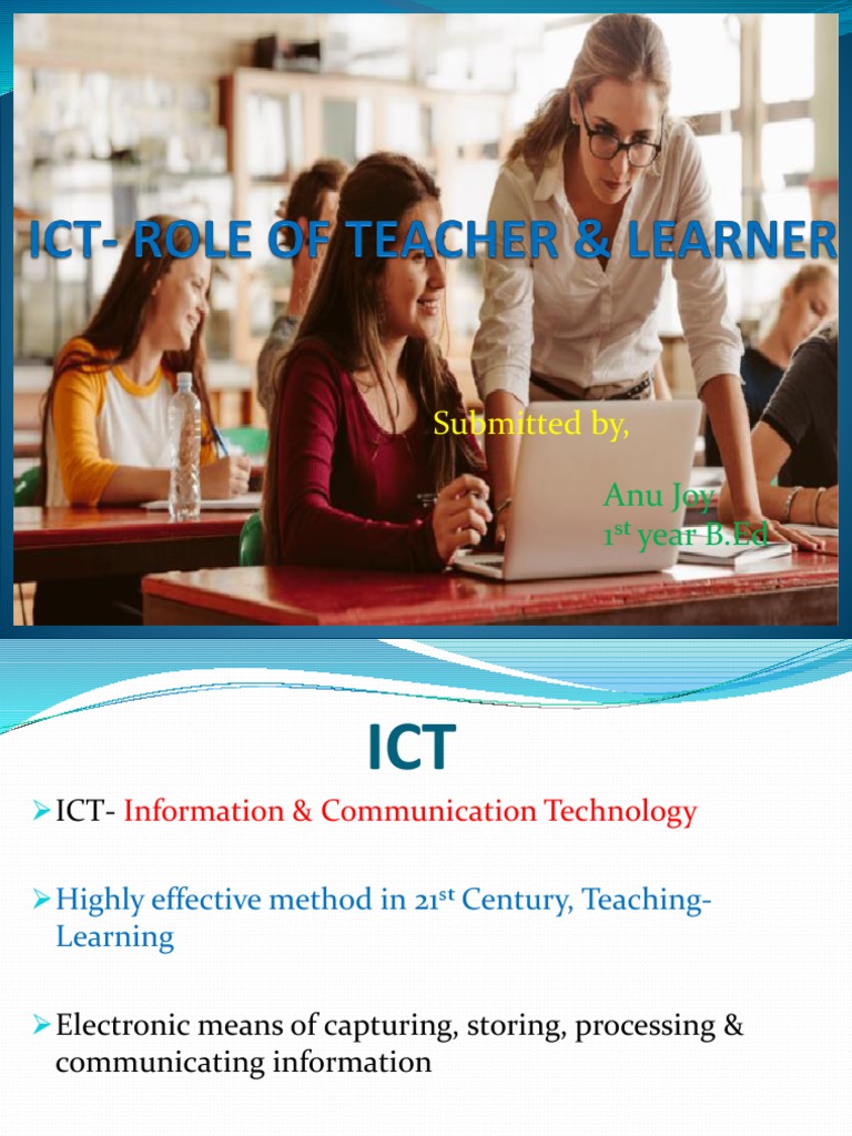 Ict-Role of Teacher & Learner | PDF
