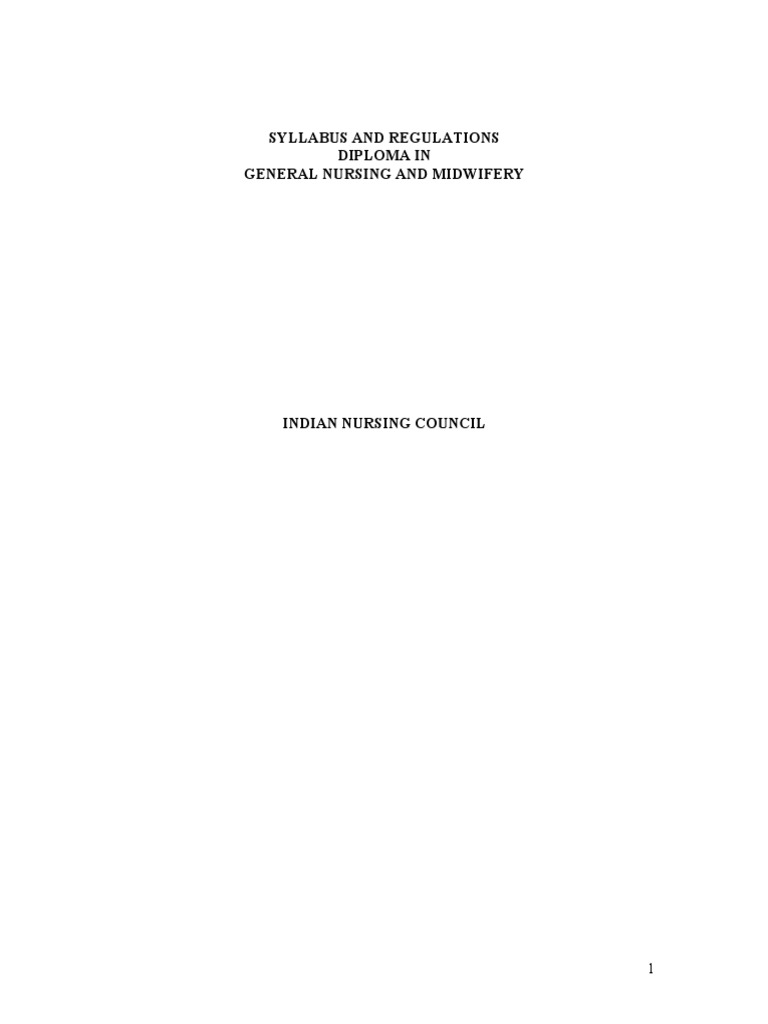 GNM PDF | PDF | Nursing | Health Care