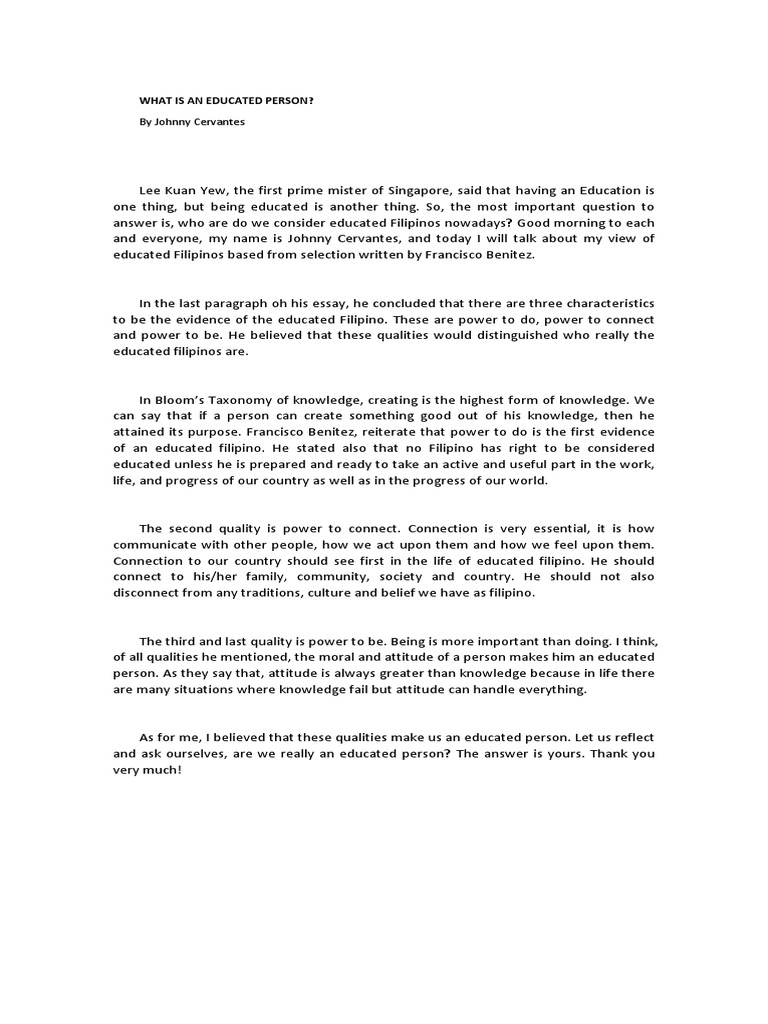 Educated Filipino FINAL | PDF