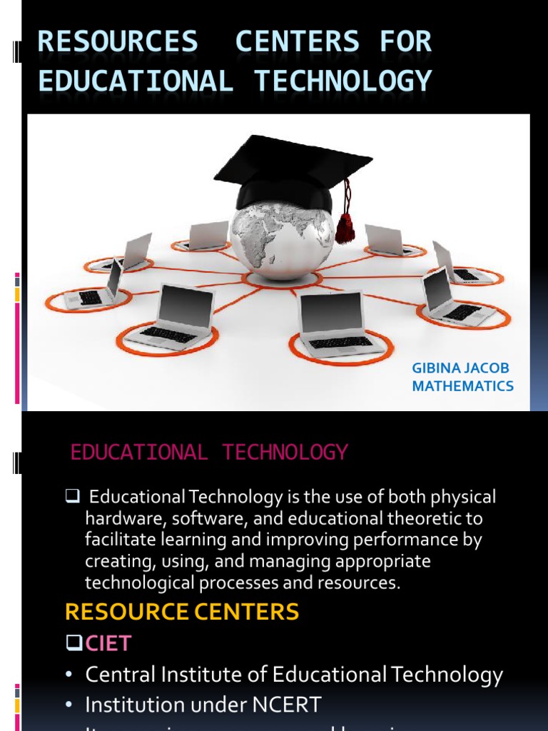 Resources Centers For Educational Technology | PDF