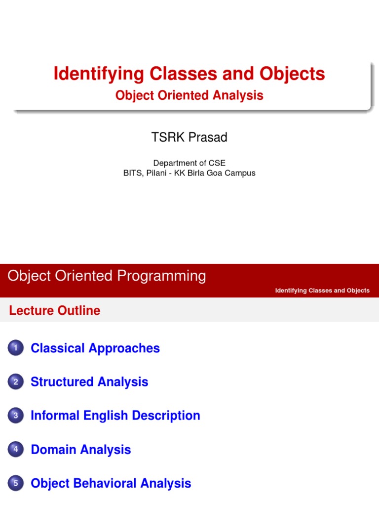 Classification3 OOA | PDF | Object Oriented Programming | Class ...