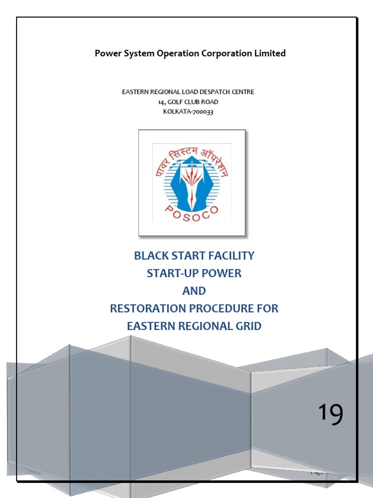 Black Start and Restoration Procedure Jan 2019 | PDF | Electrical ...