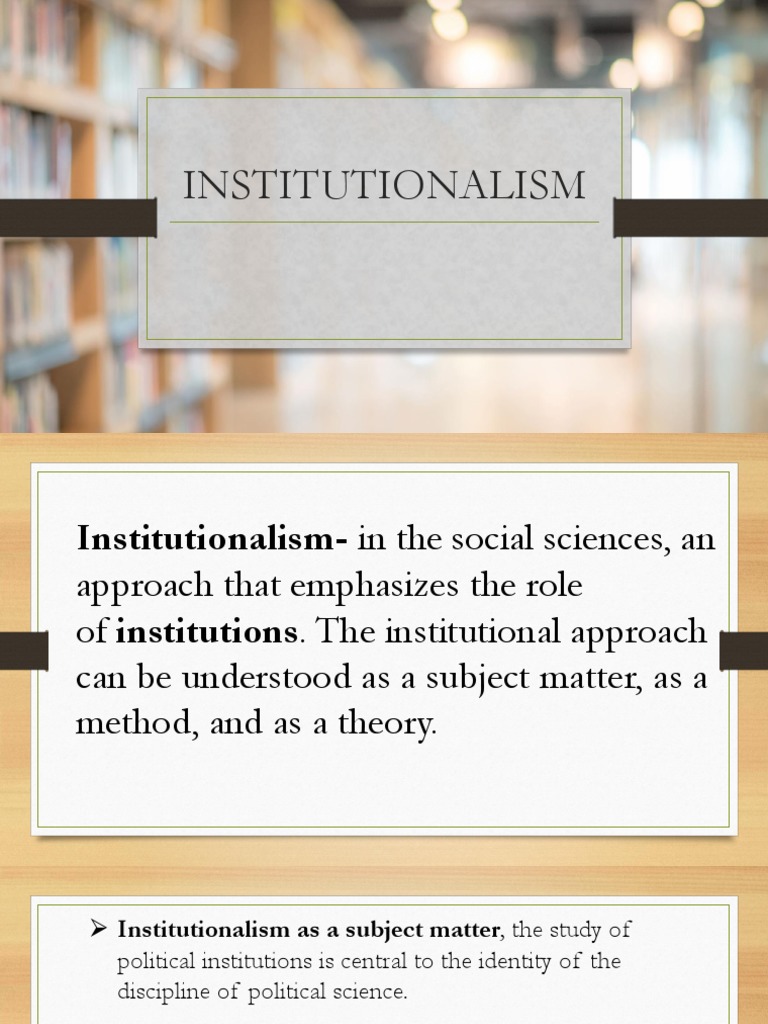 Diss Report | PDF | Institutional Economics | Institution