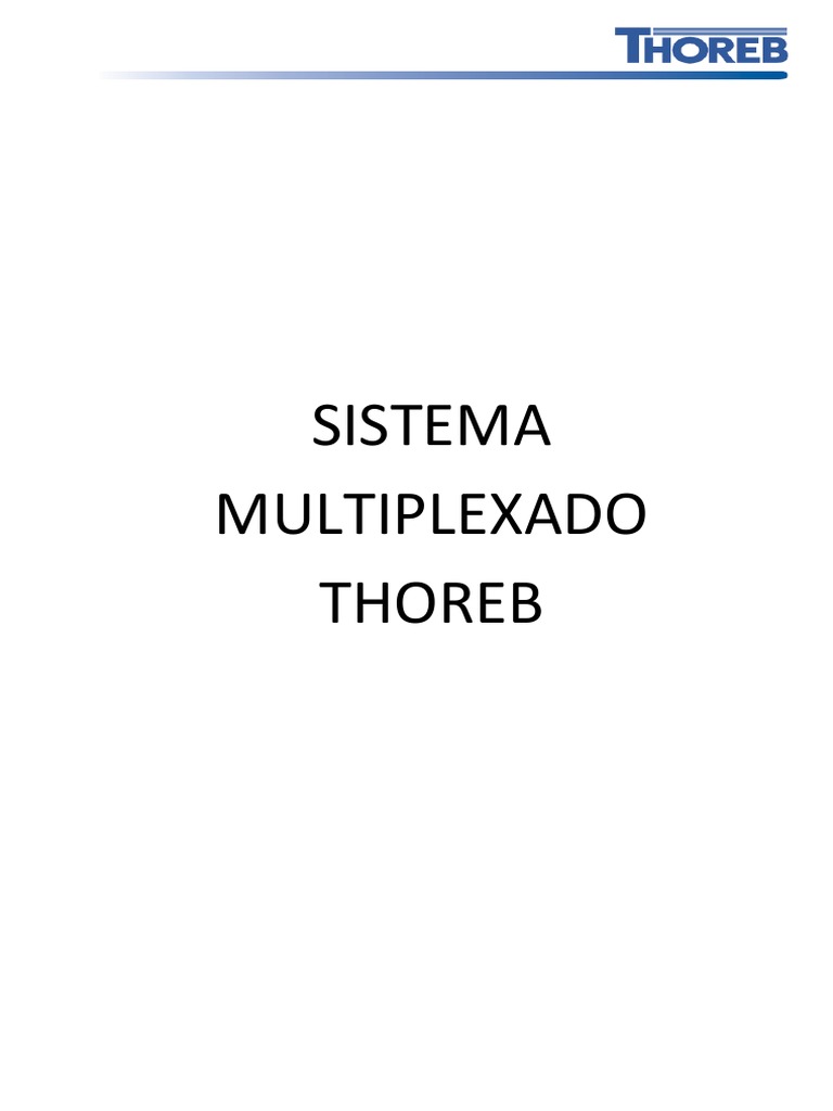 Sistema Multiplexado Thoreb Referencia Dos Conectores Etc | PDF | Rede ...