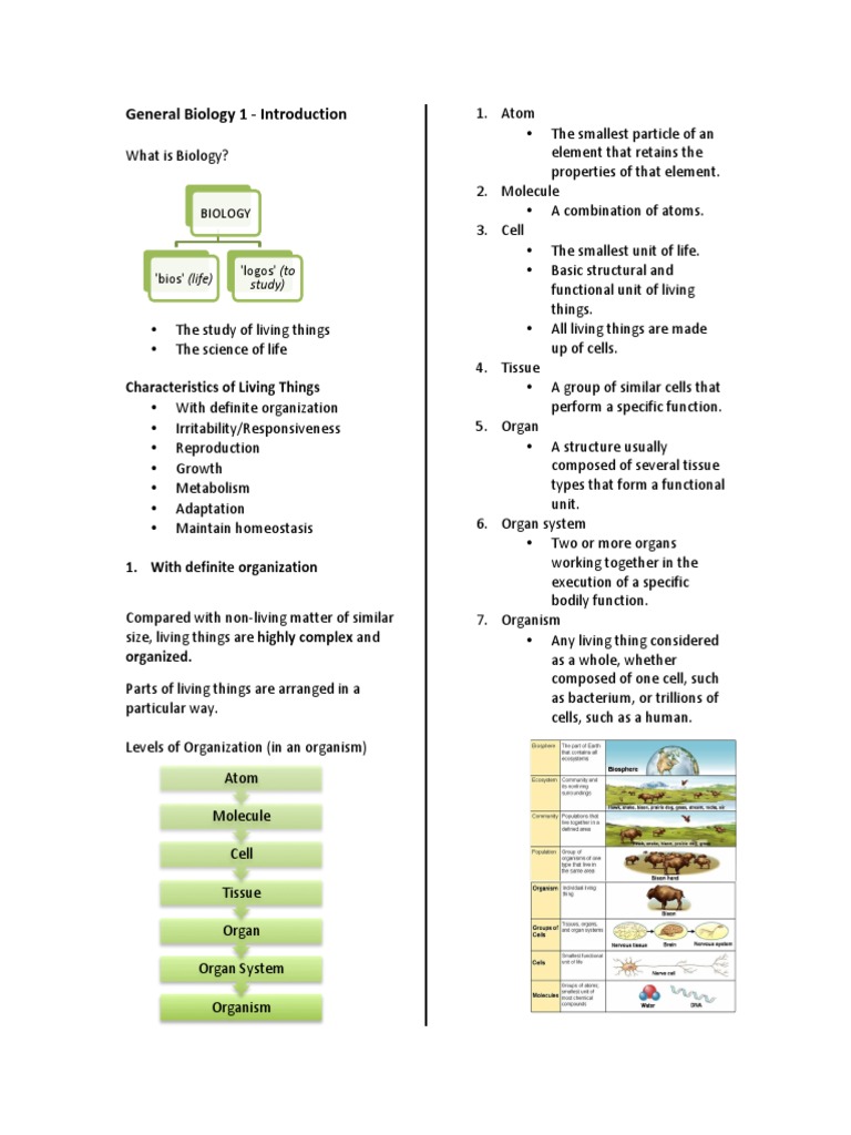 Introduction to General Biology 1 | PDF | Experiment | Cell (Biology)