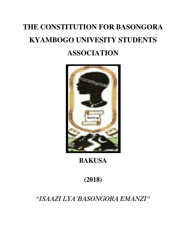 Basongora Students' Constitution | PDF | Chairman | United States ...