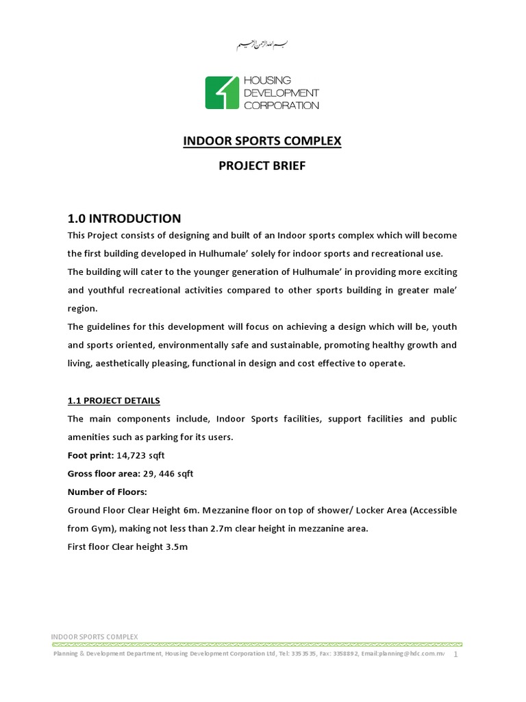 07 Indoor Sports Complex Design Guidline | PDF | Ventilation ...