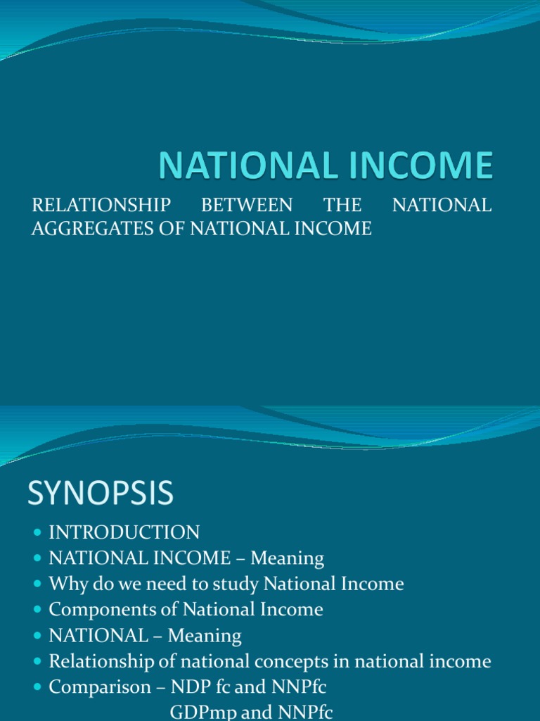Relationship Between THE National Aggregates of National Income | PDF ...