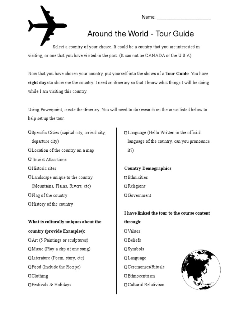 Global Tour Guide Project | PDF