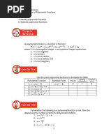 Mathematics: Quarter 2 - Module 1: Polynomial Functions | PDF | Zero Of A Function | Polynomial