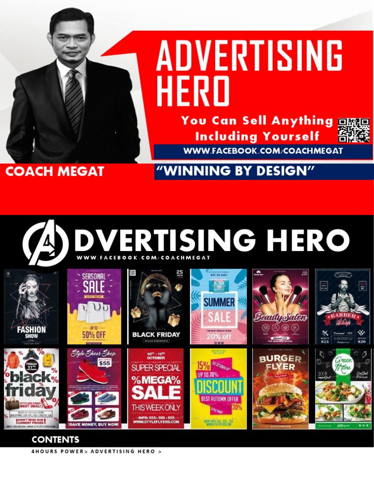 Advertising Hero: "Winning by Design" Coach Megat | PDF | Advertising ...