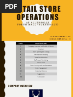 Retail Store Manager Daily Checklist | PDF | Finance & Money Management