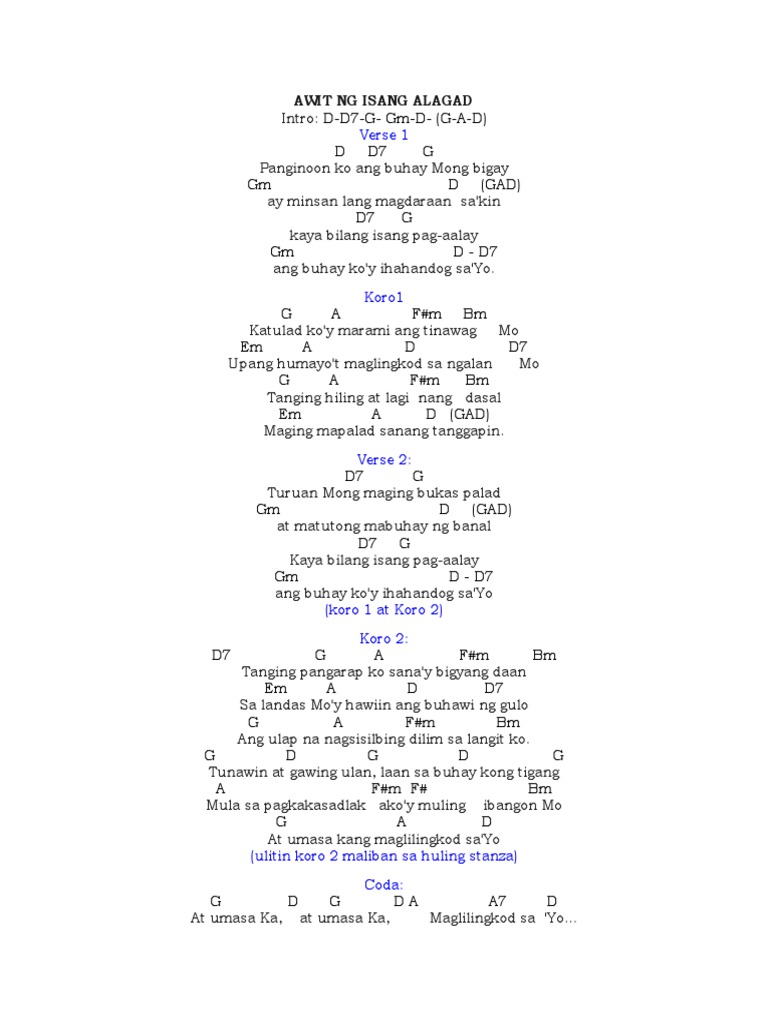 Awit NG Isang Alagad | PDF