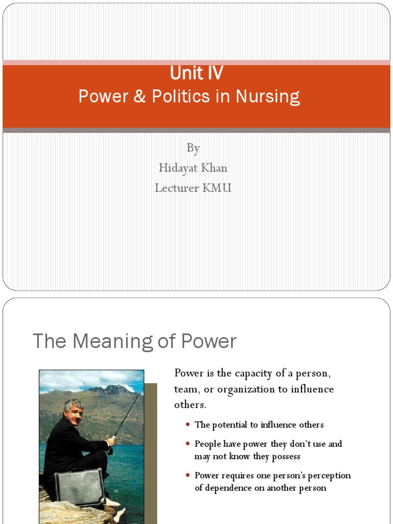 Power and Politics in Nursing Management | PDF | Power (Social And ...
