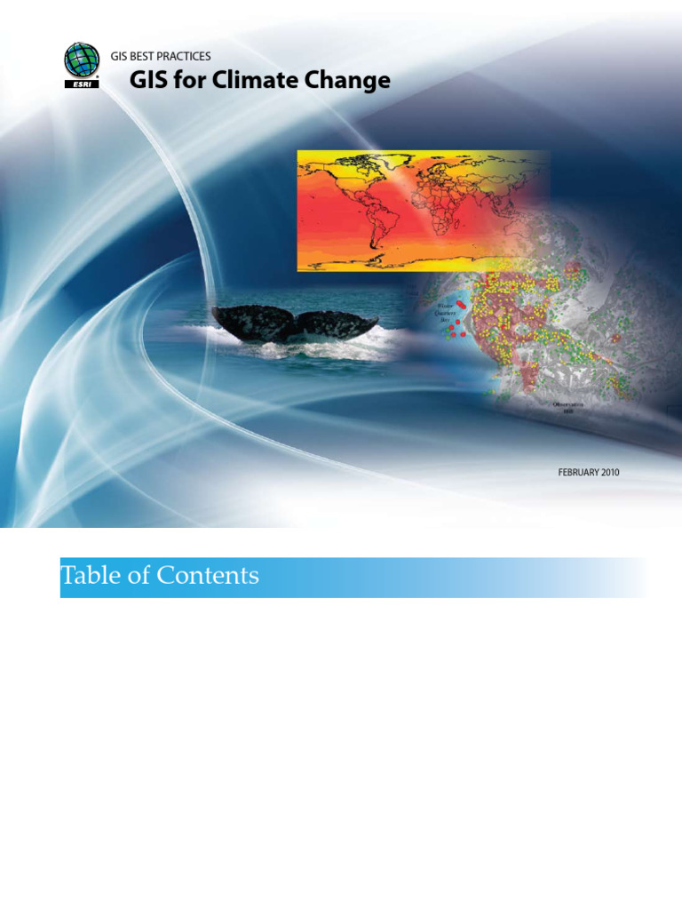 GIS For Climate Change | PDF | Geographic Information System | Esri