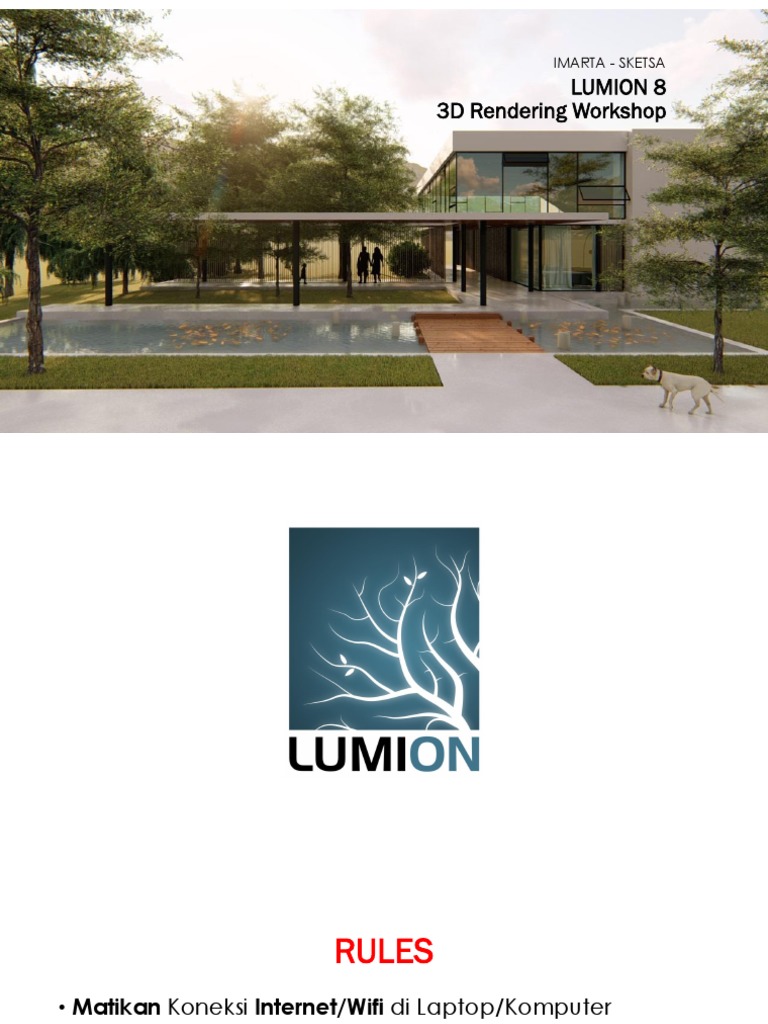 Lumion 8 3D Rendering Workshop: Imarta - Sketsa | PDF | Areas Of Computer Science | Human ...