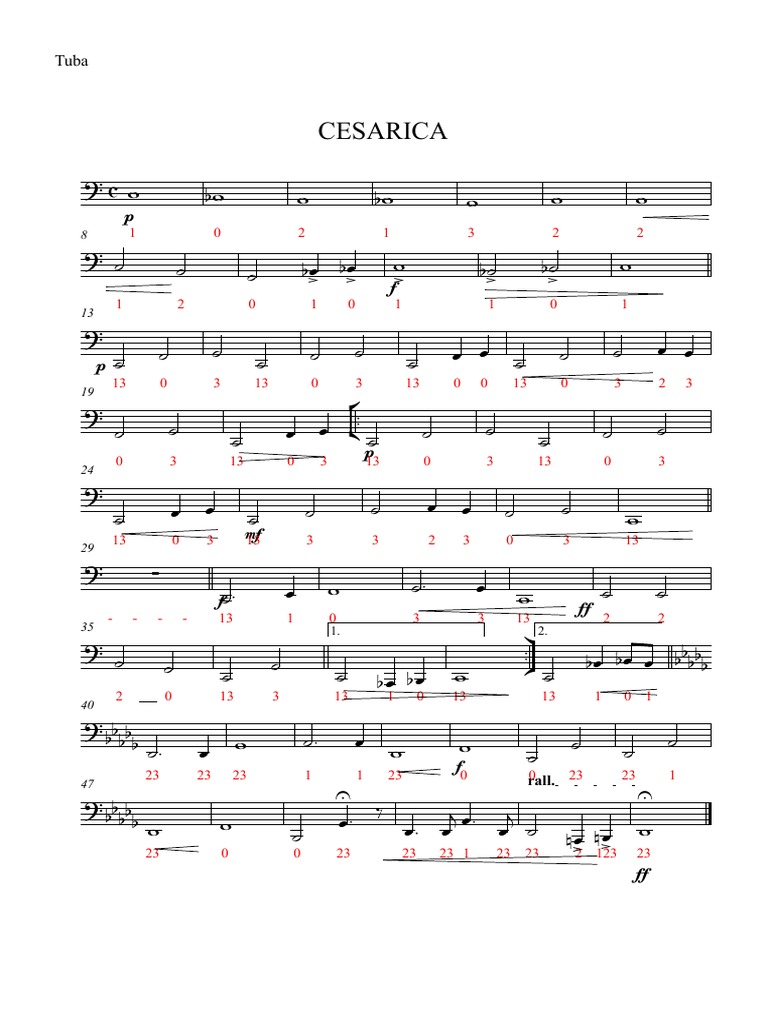 Cesarica, Oliver Dragojević - Tuba | PDF