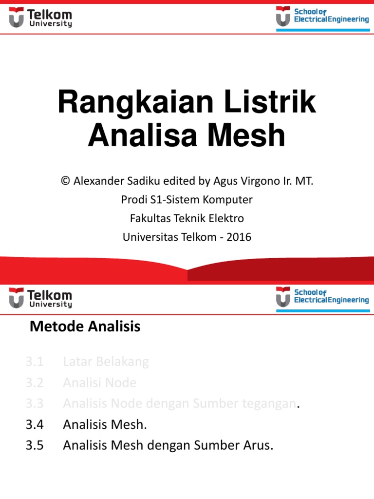 Analisis Mesh dalam Rangkaian Listrik | PDF | Komputer | Teknologi ...
