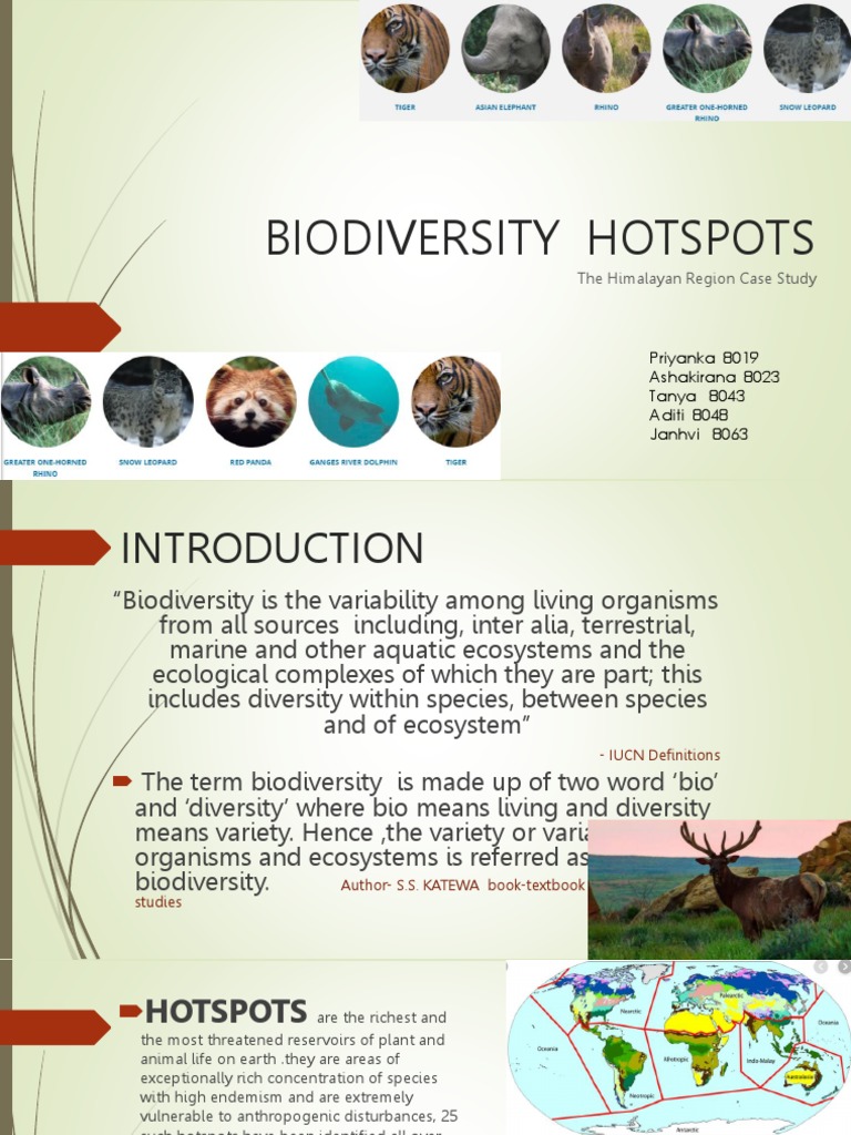 Biodiversity Hotspots: The Himalayan Region Case Study | PDF ...