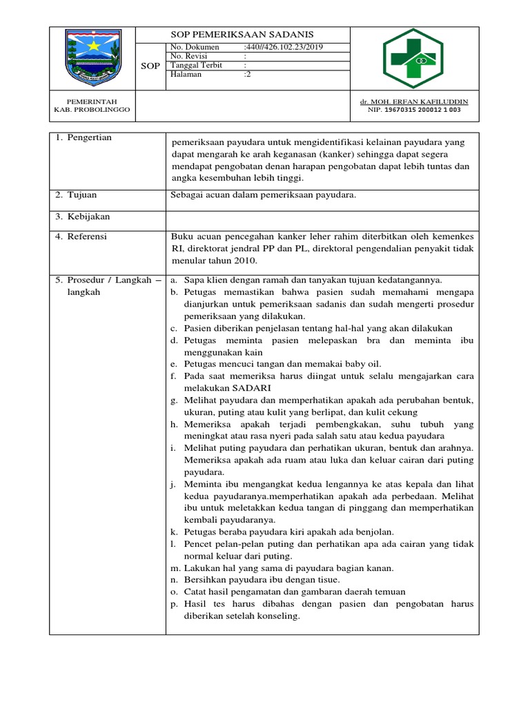Sop Sadanis | PDF