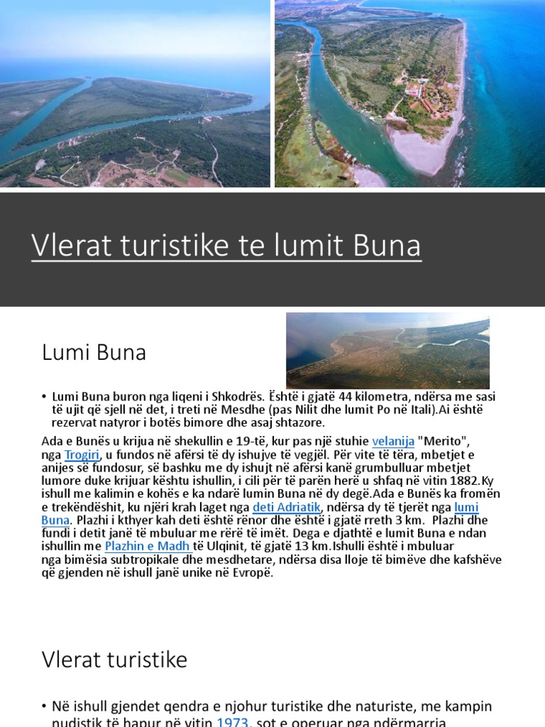 Vlerat Turistike Te Lumit Buna | PDF