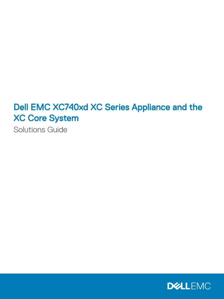 Dell Xc740xd Ent XC Install Guide en Us | PDF | Hyper V | Solid State Drive