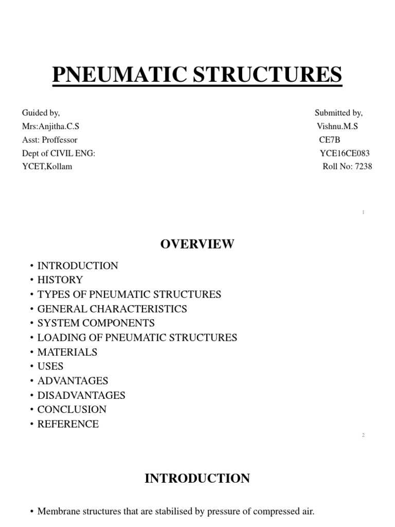 Pneumatic Structures Guide | PDF | Building Engineering | Materials