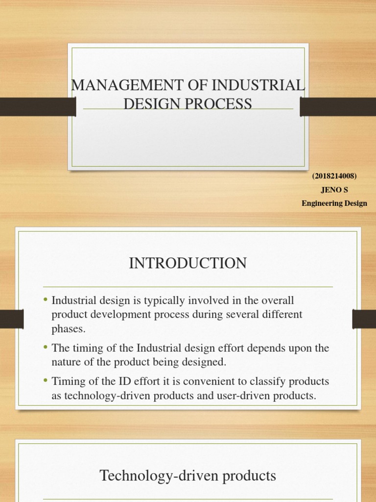 Industrial Design Process Management | PDF | New Product Development ...