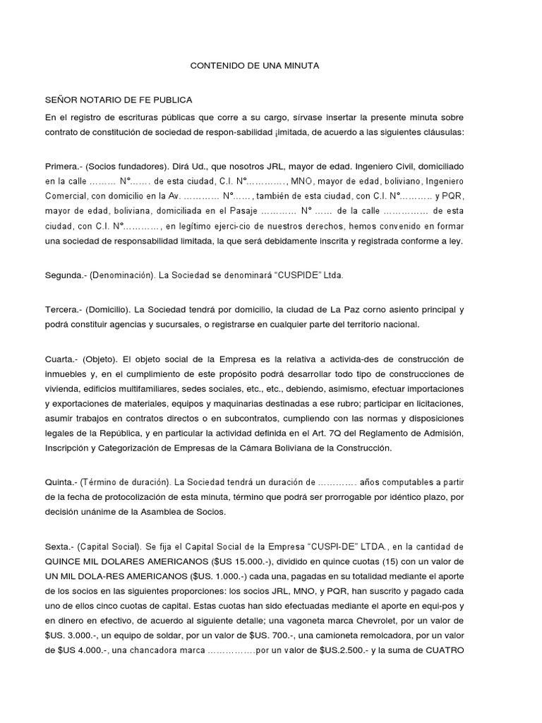 MINUTA | PDF | Hipoteca Comercial | Finanzas y administración del dinero