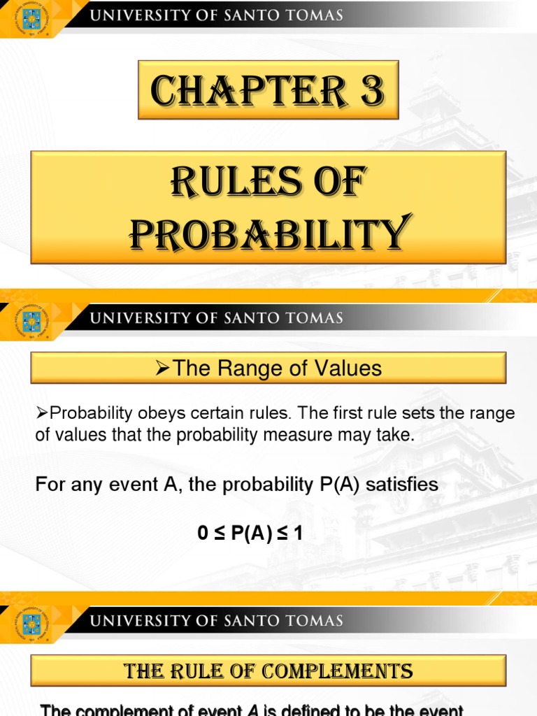 EXAMPLES of PRobability Using The Rules | PDF | Probability | Teaching Mathematics