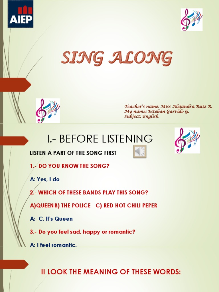 Sing Along | PDF