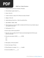 Class 5 ICSE Maths Exam Paper 2019 | PDF